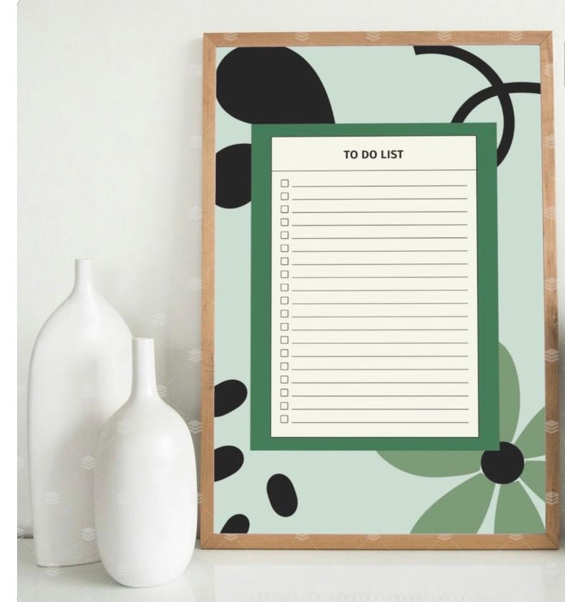 Printable to Do List Tasks Organized Write It Down Stay on Track ...