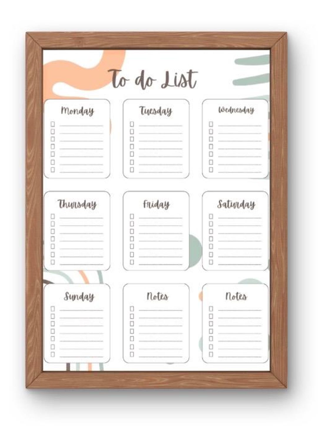 Printable to Do List Tasks Organized Write It Down Stay on Track ...