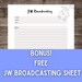 JW Meeting Printable Notes Template Bundle, Bonus Stationary for Letter ...