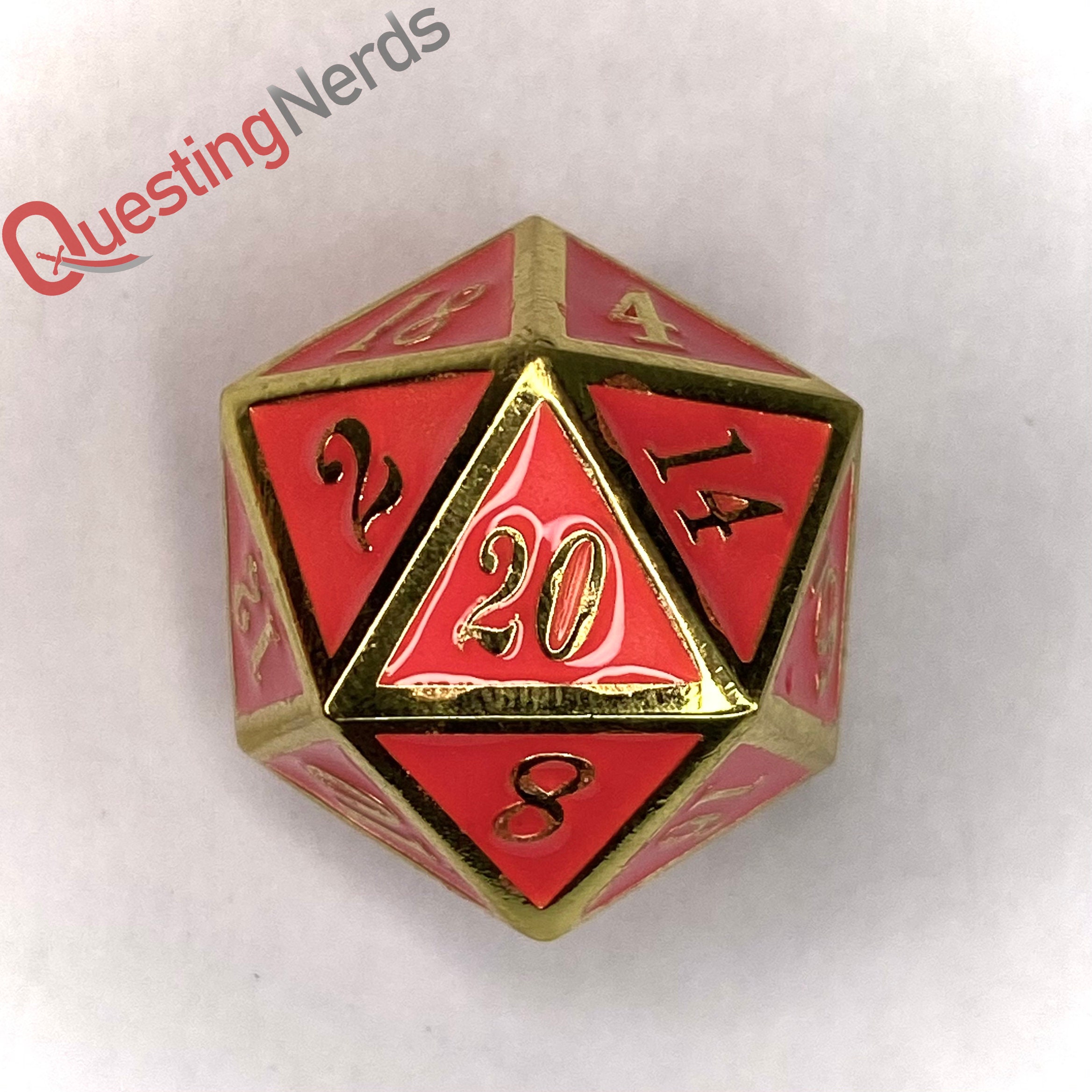 7 Piece Metal Dice Set eternal Ember Sharpedge Dnd Dice Dungeons and Dragons Dice Role Playing ...