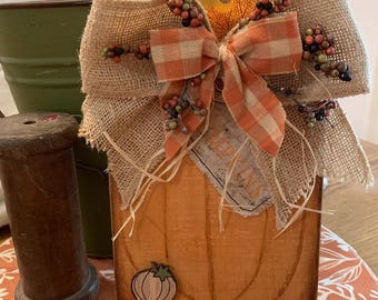 Country Farmhouse Fall Wall or Table Decor - Etsy