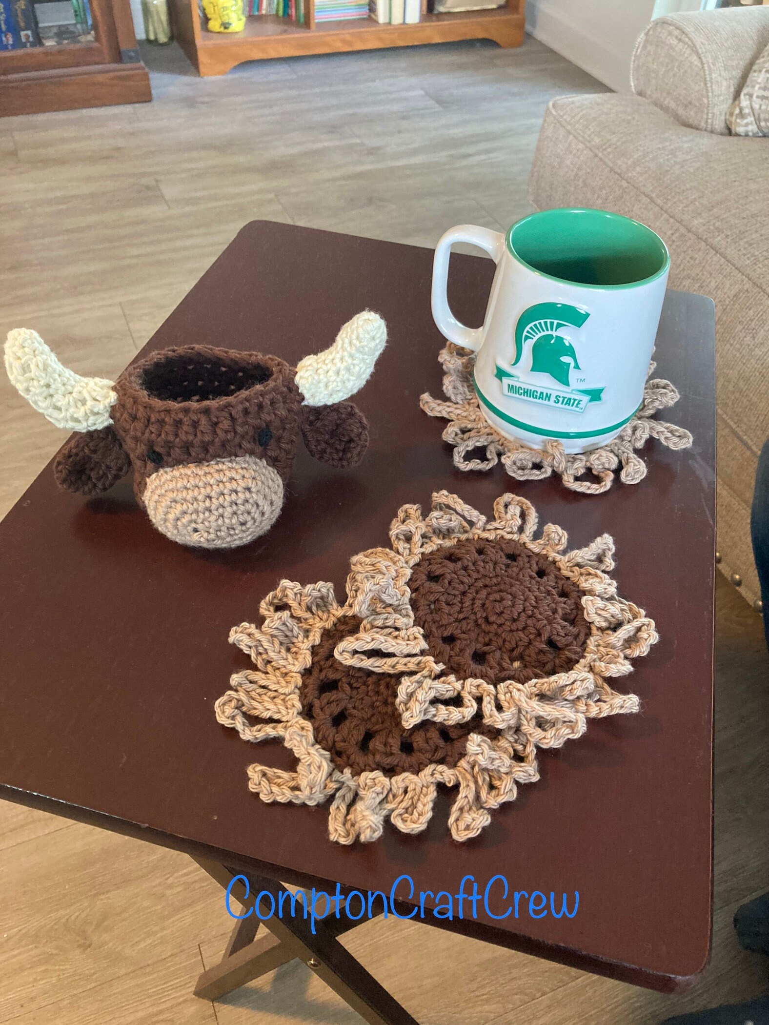 Highland Cow Coaster Set - Etsy