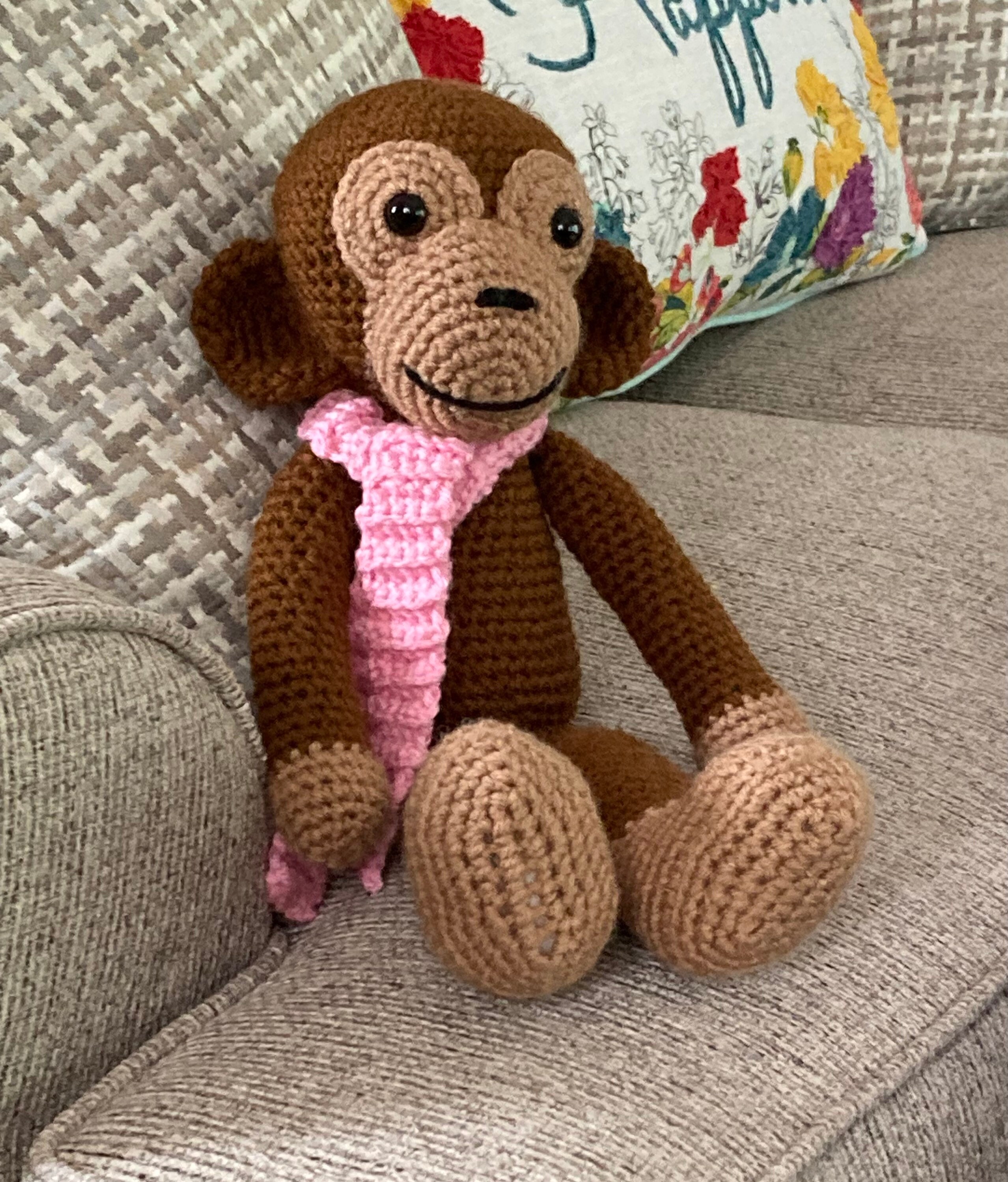 Crochet Stuffed Monkey - Etsy