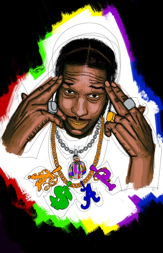 Asap Rocky Cartoon Drawing