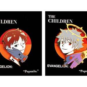 Evangelion Inspired Enamel Pins - Etsy