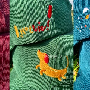 Gingko Bun Corduroy Hat - Etsy