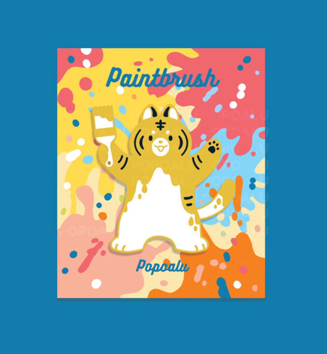 Paintbrush Pin - Etsy