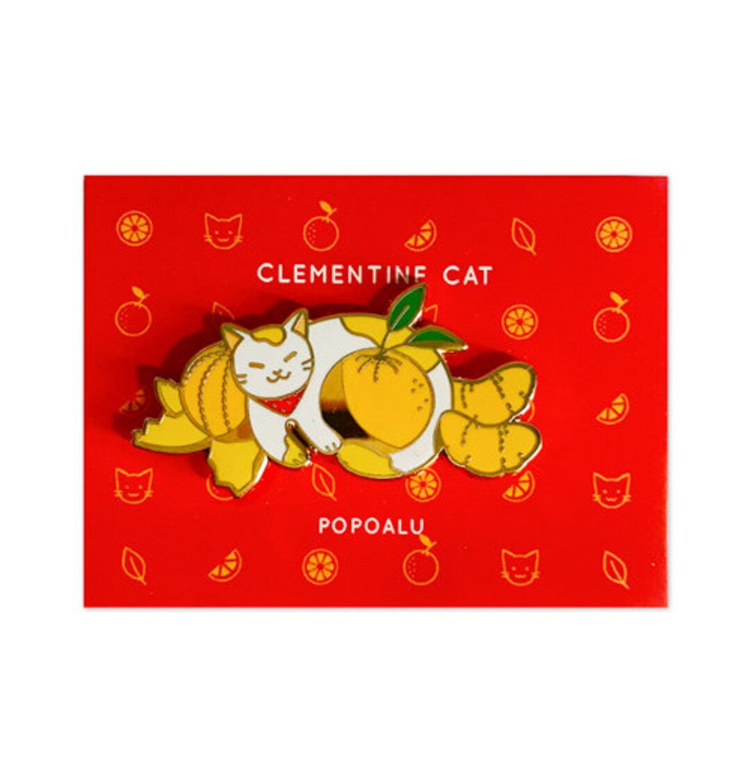 Clementine Cat Pin - Etsy