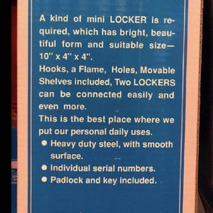 Personalized Mini Locker - Etsy