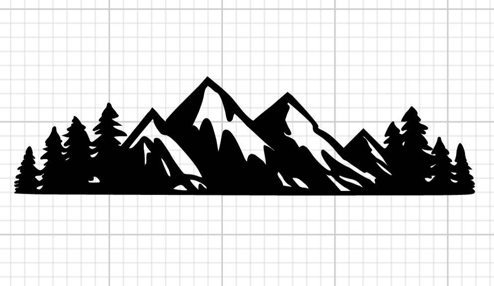 Mountain Decal - Etsy