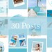 INSTAGRAM THEME: 30 Customizable Beach Happy Ocean/beach Instagram Post ...