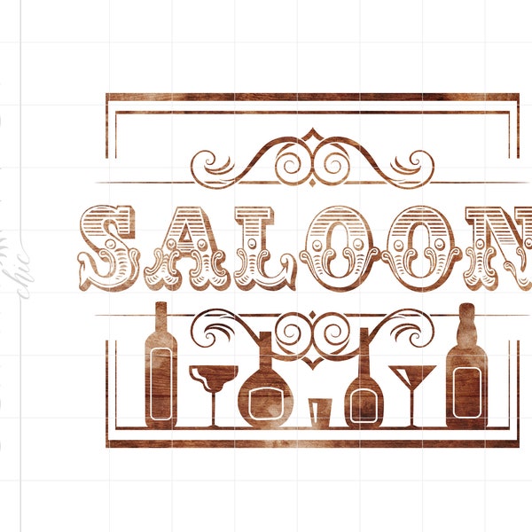 Wood Saloon Sign - Etsy