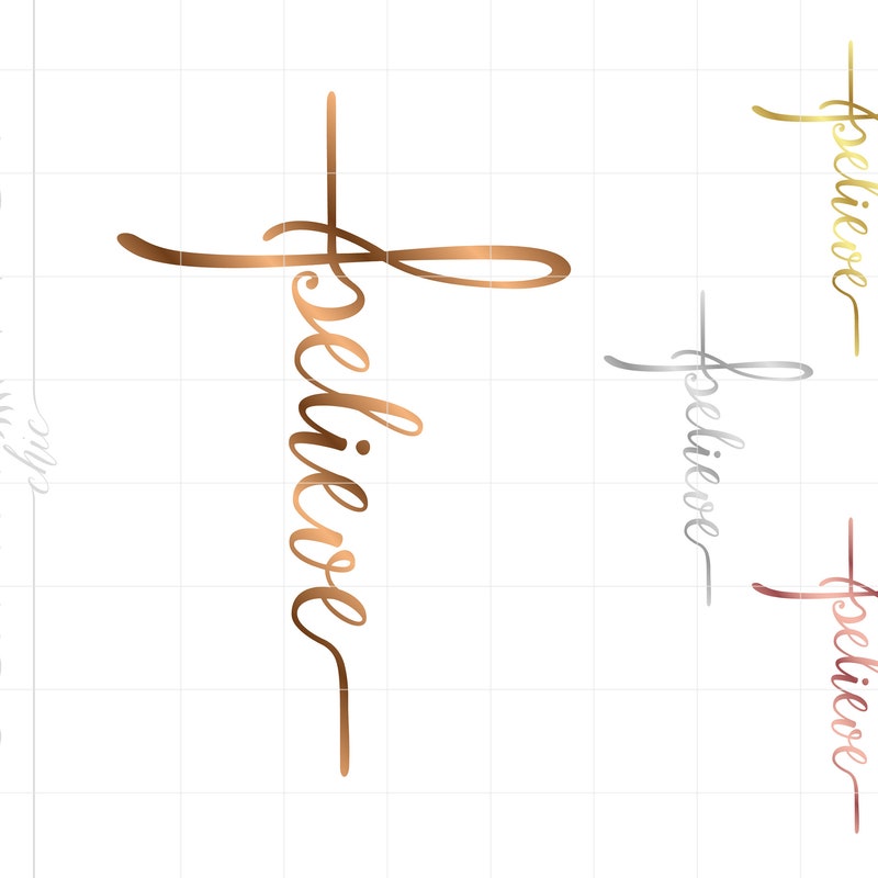 Believe Cross - Etsy