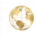 Gold Globe Png Downloads | Gold Foil Globe Cricut Cut Files Download ...