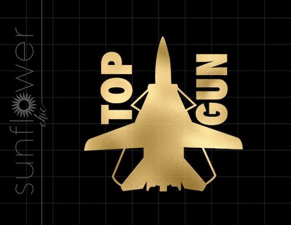 Gold Top Gun F-14 Png Svg Downloads Gold Top Gun Cricut Cut - Etsy