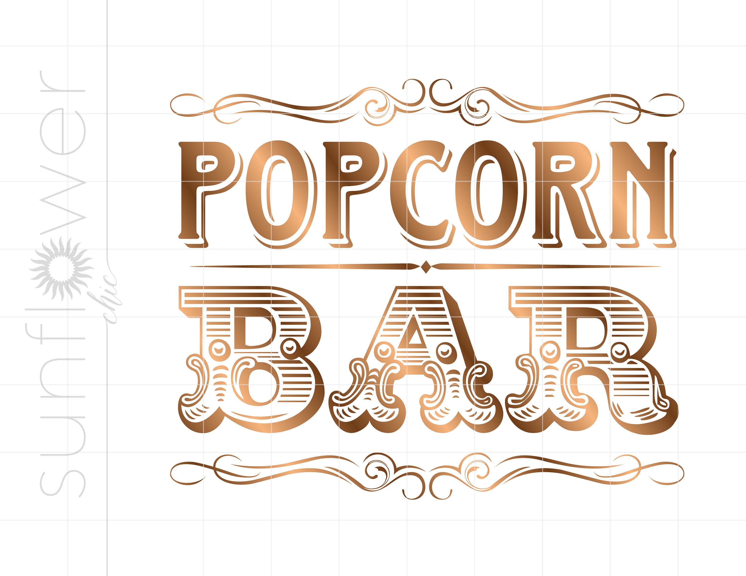 Scrapbooking Embellishments Popcorn Bar Vector Svg Clipart Popcorn Bar ...