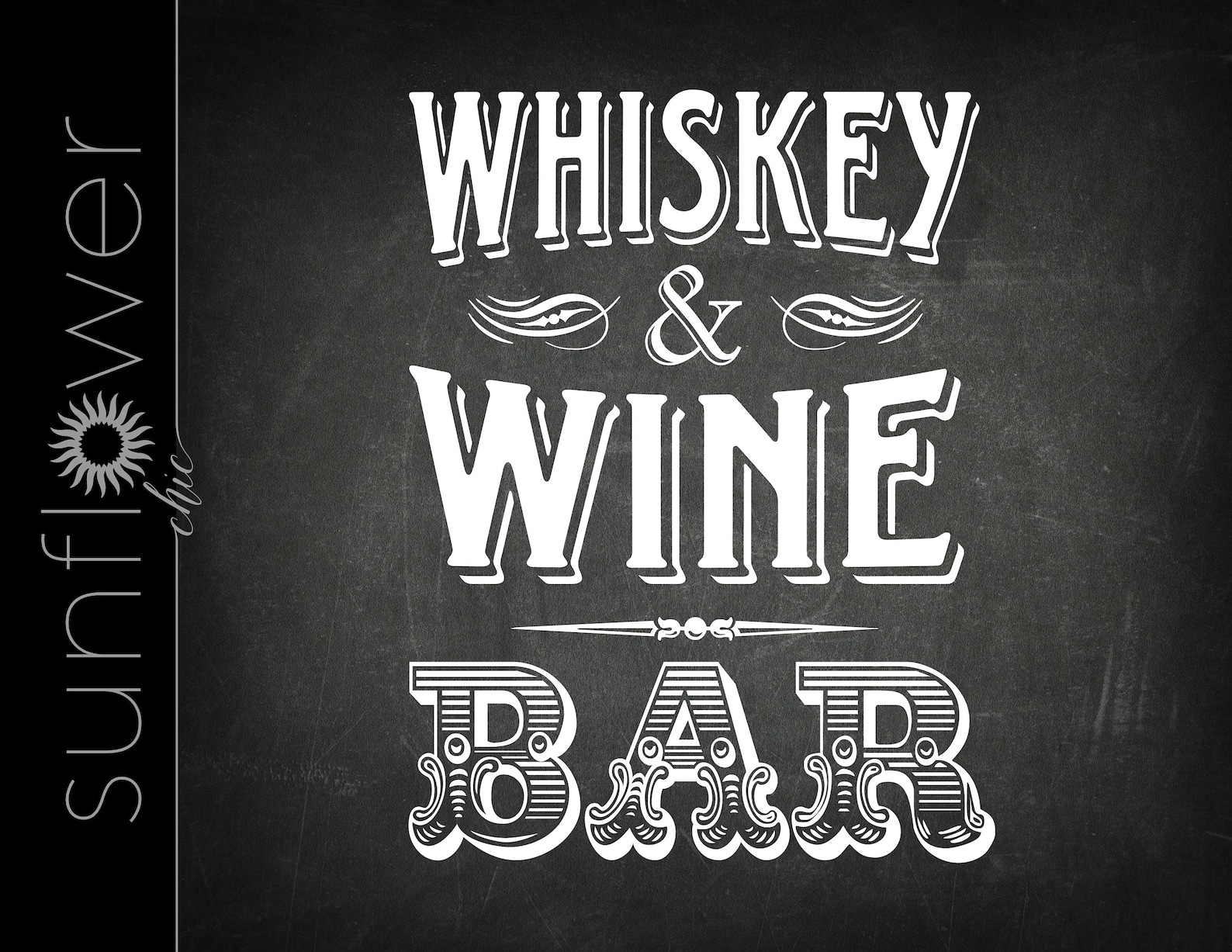 Whiskey and Wine Bar PNG Download | Chalkboard White Whiskey and Wine ...