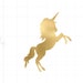 Gold Unicorn Png Svg Downloads Gold Foil Unicorn Silhouette - Etsy