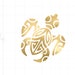 Gold Sea Turtle Png Svg Downloads | Gold Foil Tribal Sea Turtle Tattoo ...