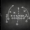 Football Playbook PNG Download Chalkboard White Football Play Art ...