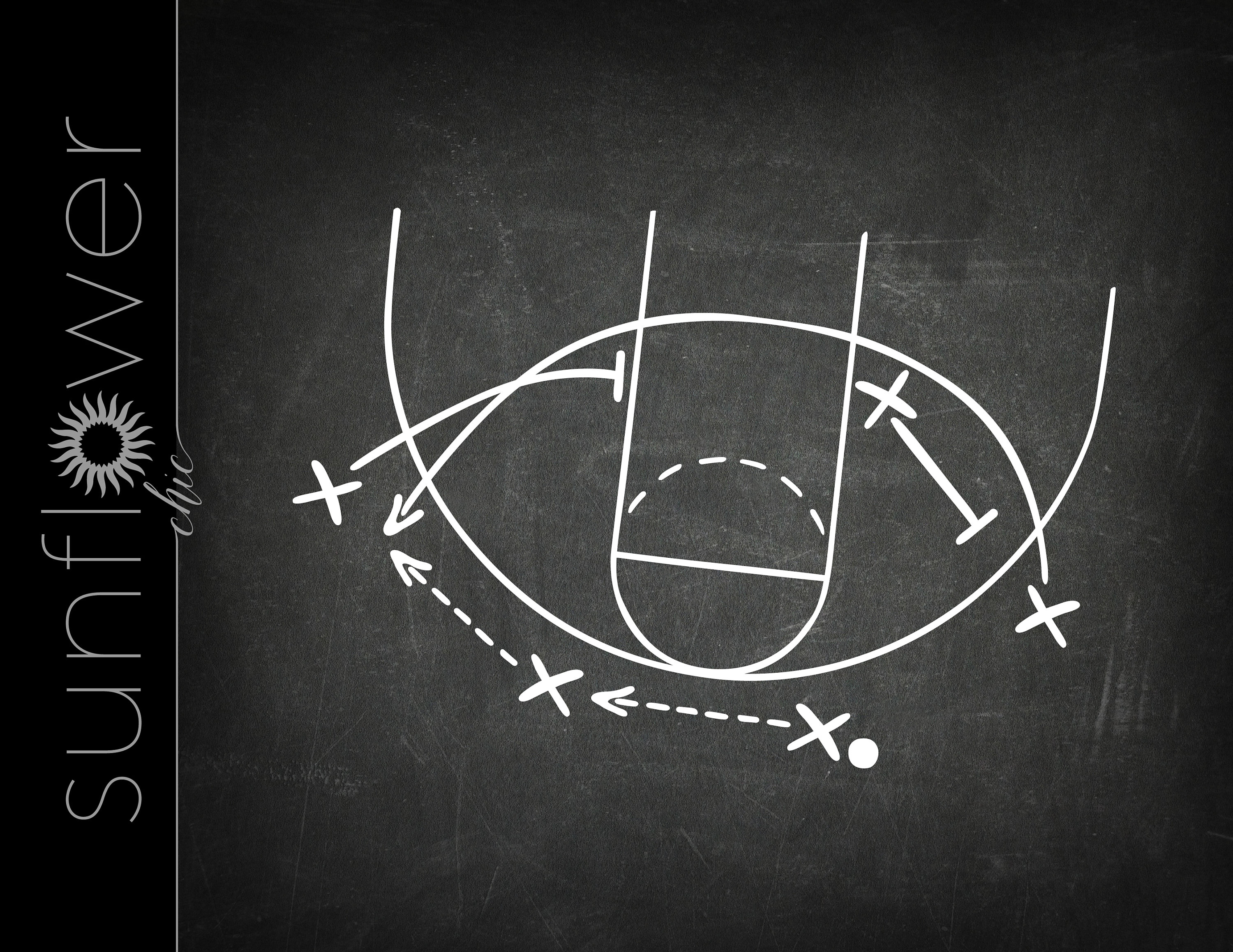 Basketball Play PNG Download | Chalkboard White Basketball Playbook Art ...