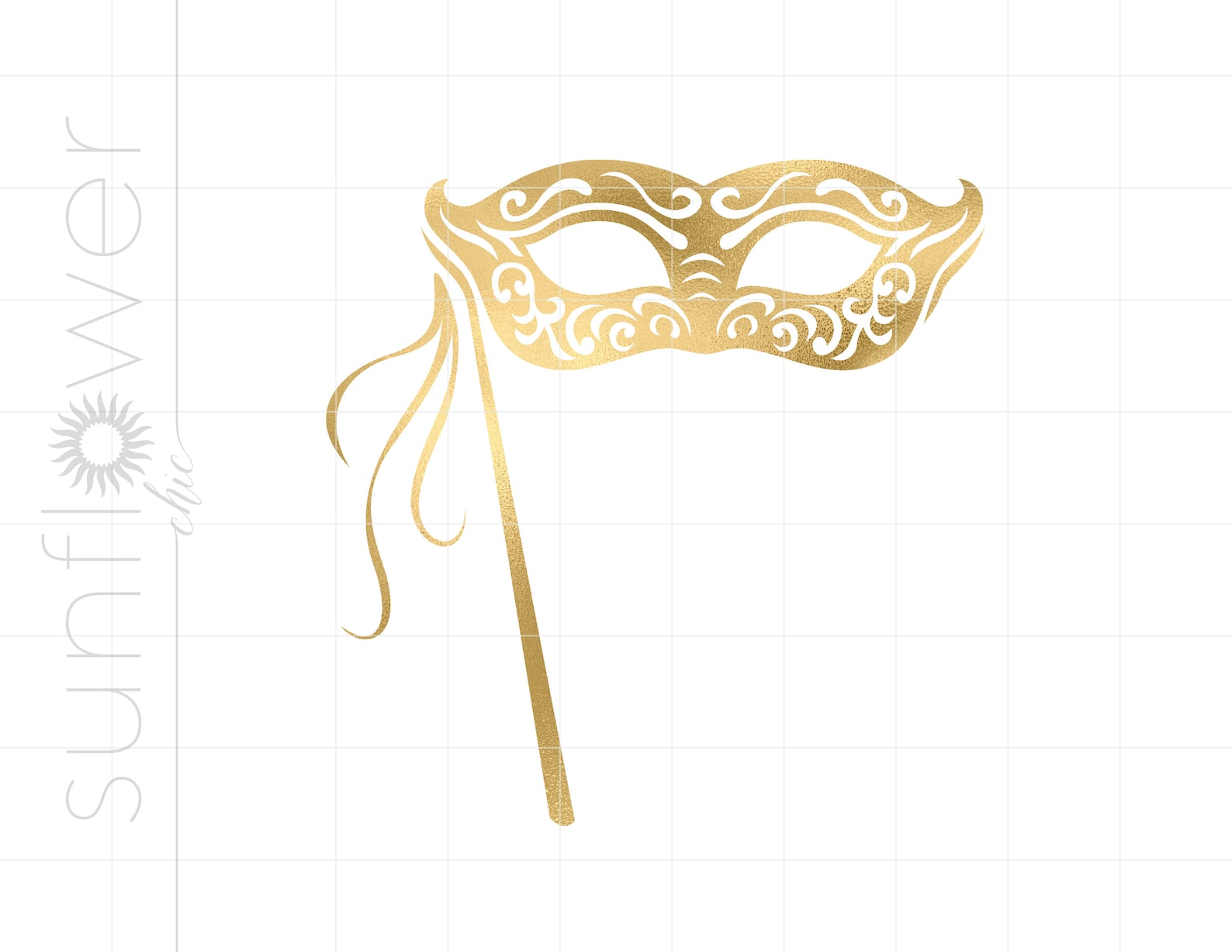 Gold Masquerade Mask Png Clipart Downloads | Gold Foil Masquerade Mask ...