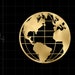 Gold Globe Png Downloads | Gold Foil Globe Cricut Cut Files Download ...