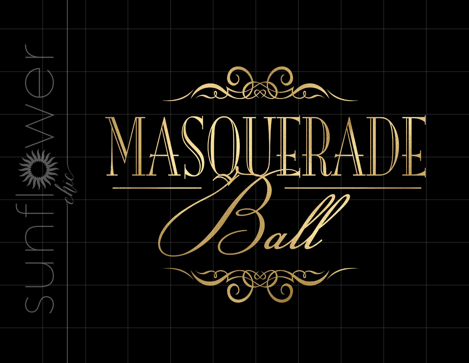 Gold Masquerade Ball Png Svg Downloads | Gold Foil Masquerade Party ...