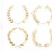 Gold Laurels Png Downloads | Gold Foil Laurel Wreath Cricut Cut Files ...