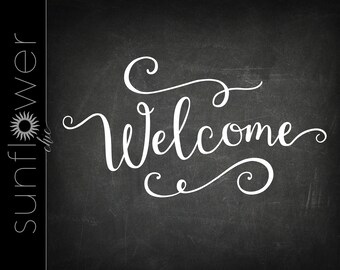 Welcome Script Print - Etsy