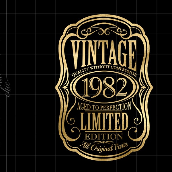 Vintage 1982 Png - Etsy