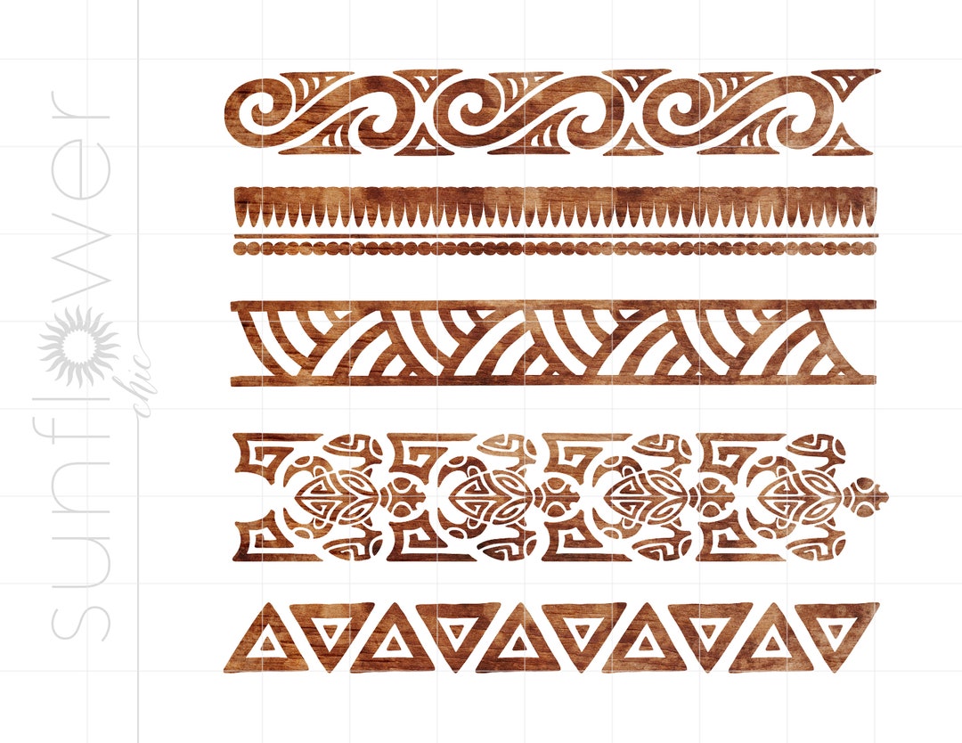 Tribal Borders Print and Cut PNG Download | Rustic Wood Tribal Borders ...