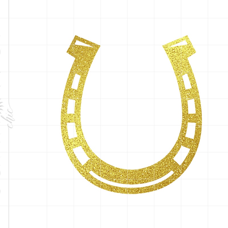 Glitter Horseshoe Svg - Etsy