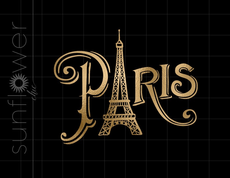 Gold Paris Eiffel Tower Png Downloads Gold Foil Paris Eiffel Tower ...