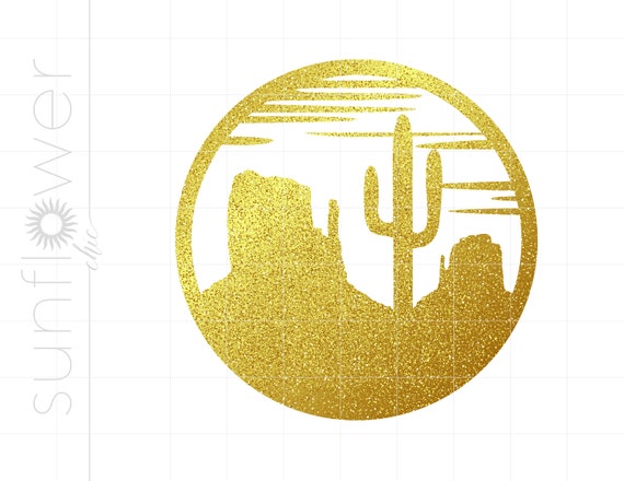 Gold Desert Print and Cut PNG Download Gold Glitter - Etsy