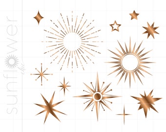 Fireworks Png Svg Dxf Jpg Pdf Downloads Gold Silver Rose | Etsy