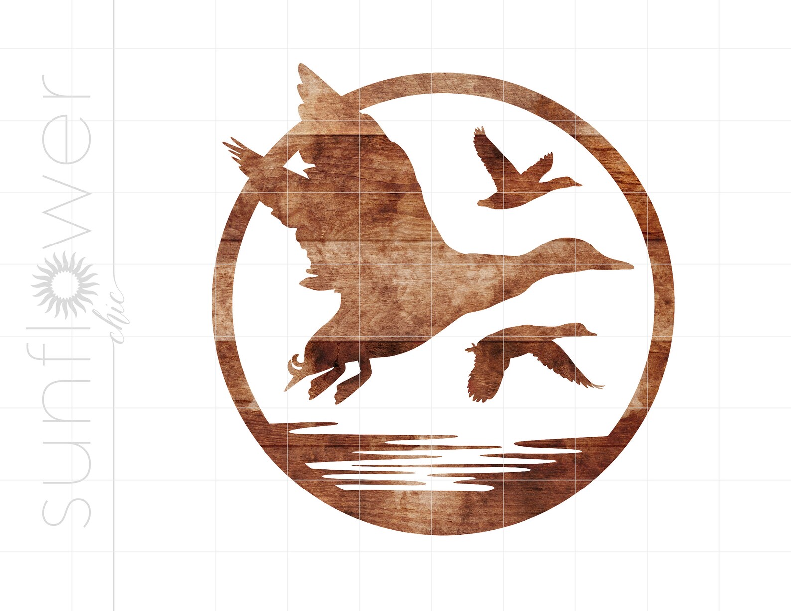 Rustic Ducks Print and Cut PNG Download Rustic Wood Ducks Design Duck ...