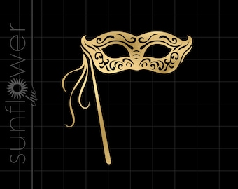 Masquerade Mask Svg - Etsy