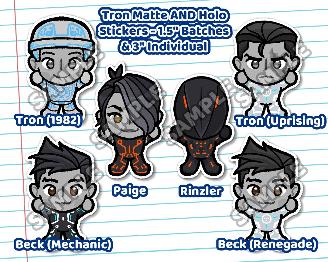 Tiny Tron Programs - 2.5" Stickers - Etsy