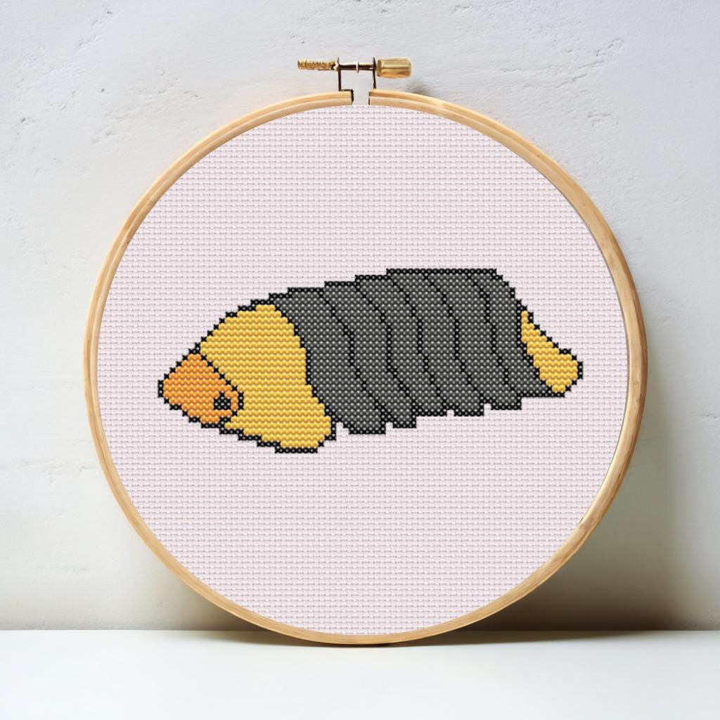 Isopod Cross Stitch Pattern - Rubber Ducky Isopod (cubaris) - Etsy