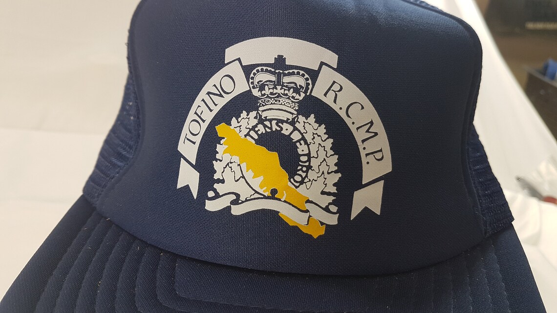 TOFINO RCMP 1980s Trucker Hat Cap Snapback - Etsy Canada