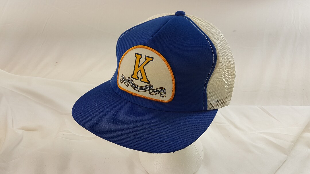 K Patch RCMP Trucker Hat 80s Snapback Blue - Etsy