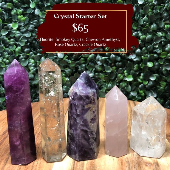 Crystal Starter Set Crystal Gift Set Crystal Box Set | Etsy