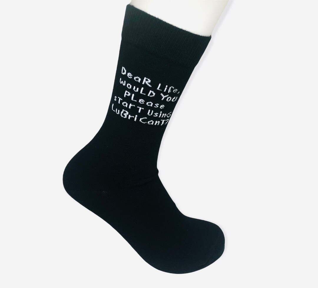 Dear Life,socks With Funny Sayings,socks,unisex Socks,best Quality ...