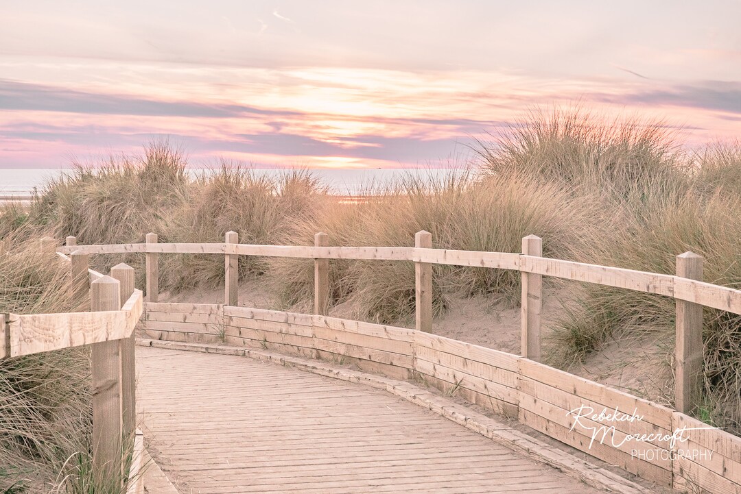Formby Beach Sand Dunes and Path Liverpool Print Canvas Beach - Etsy