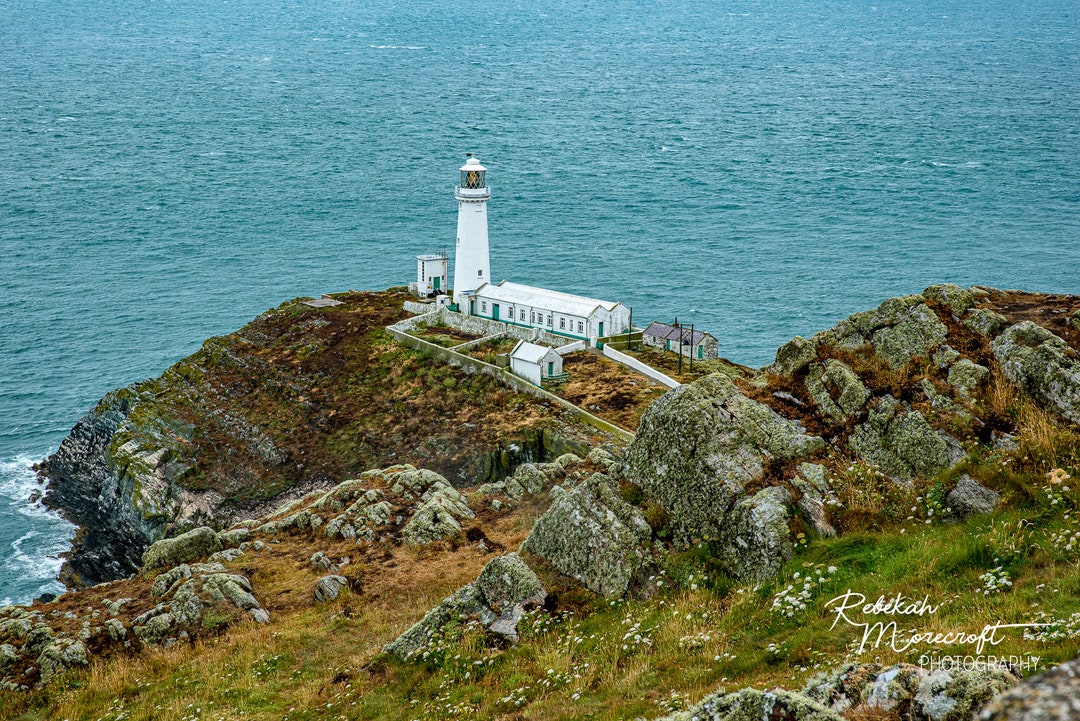 South Stack Lighthouse in Anglesey Wales Wall Art Lighthouse Canvas ...