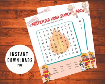 Firefighter Party Game Pin the Water Drop on the Fire - Etsy