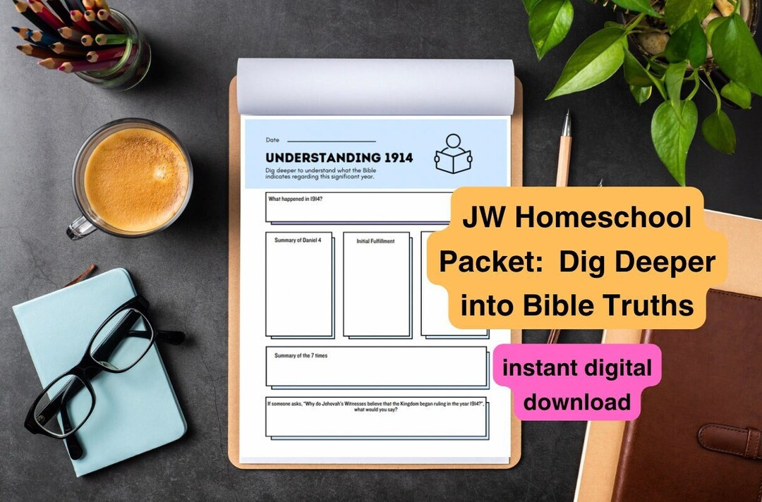 Dig Deeper Into Bible Truths || JW Homeschool Activity for Teens and ...
