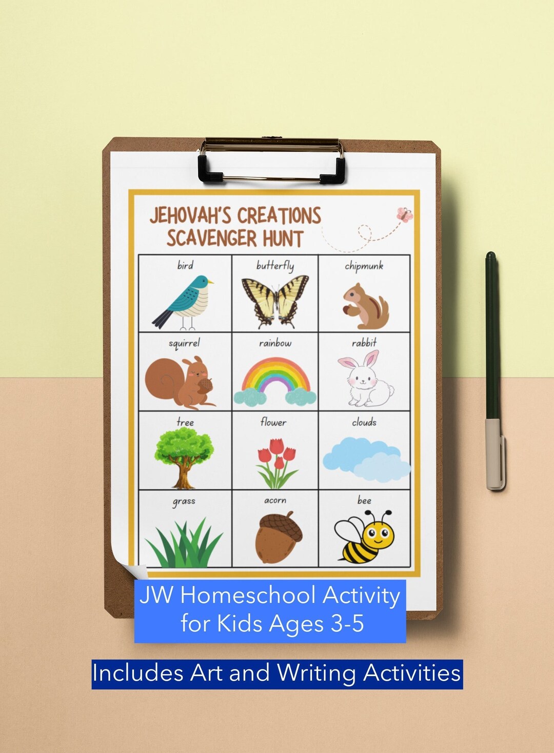 JW Homeschool Scavenger Hunt Activity; Learn About Jehovah's Creation ...