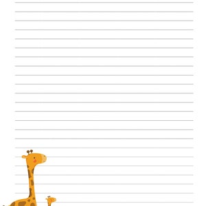 JW Letter Writing Stationery, Giraffe - Etsy